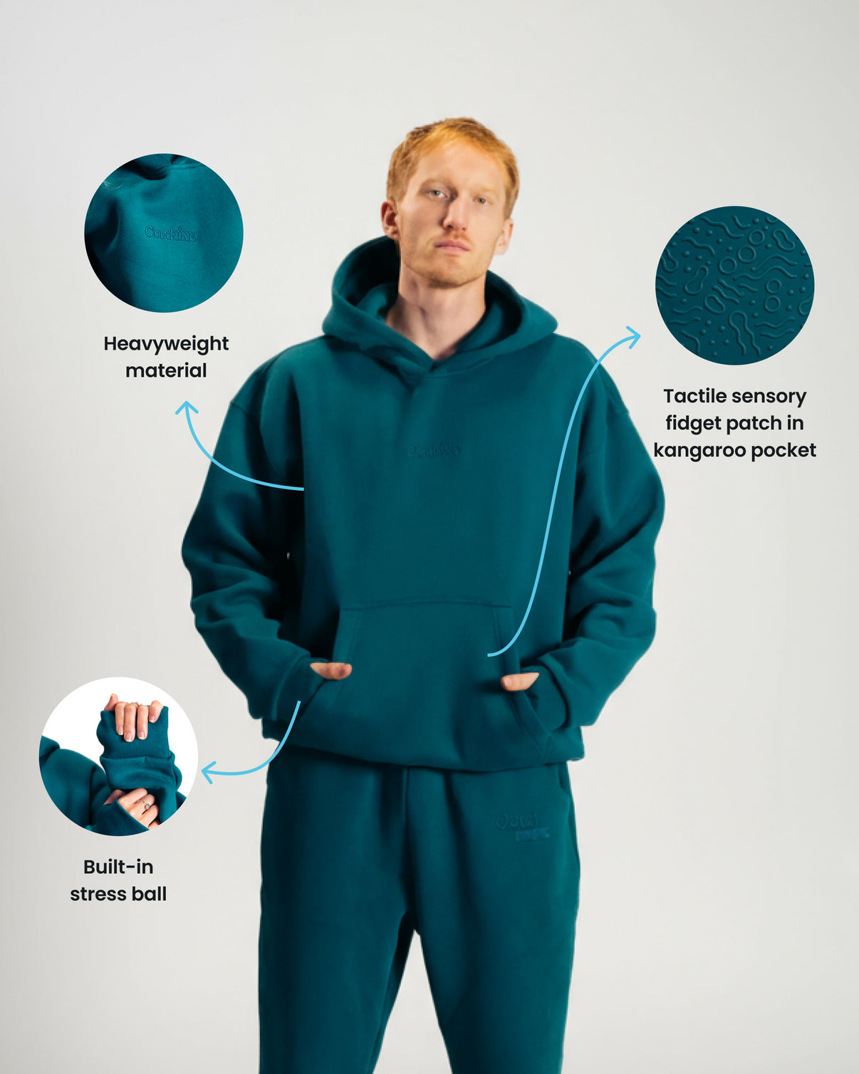 Best Grounding Hoodie | Weighted Comfort for Stress Relief & ADHD ...
